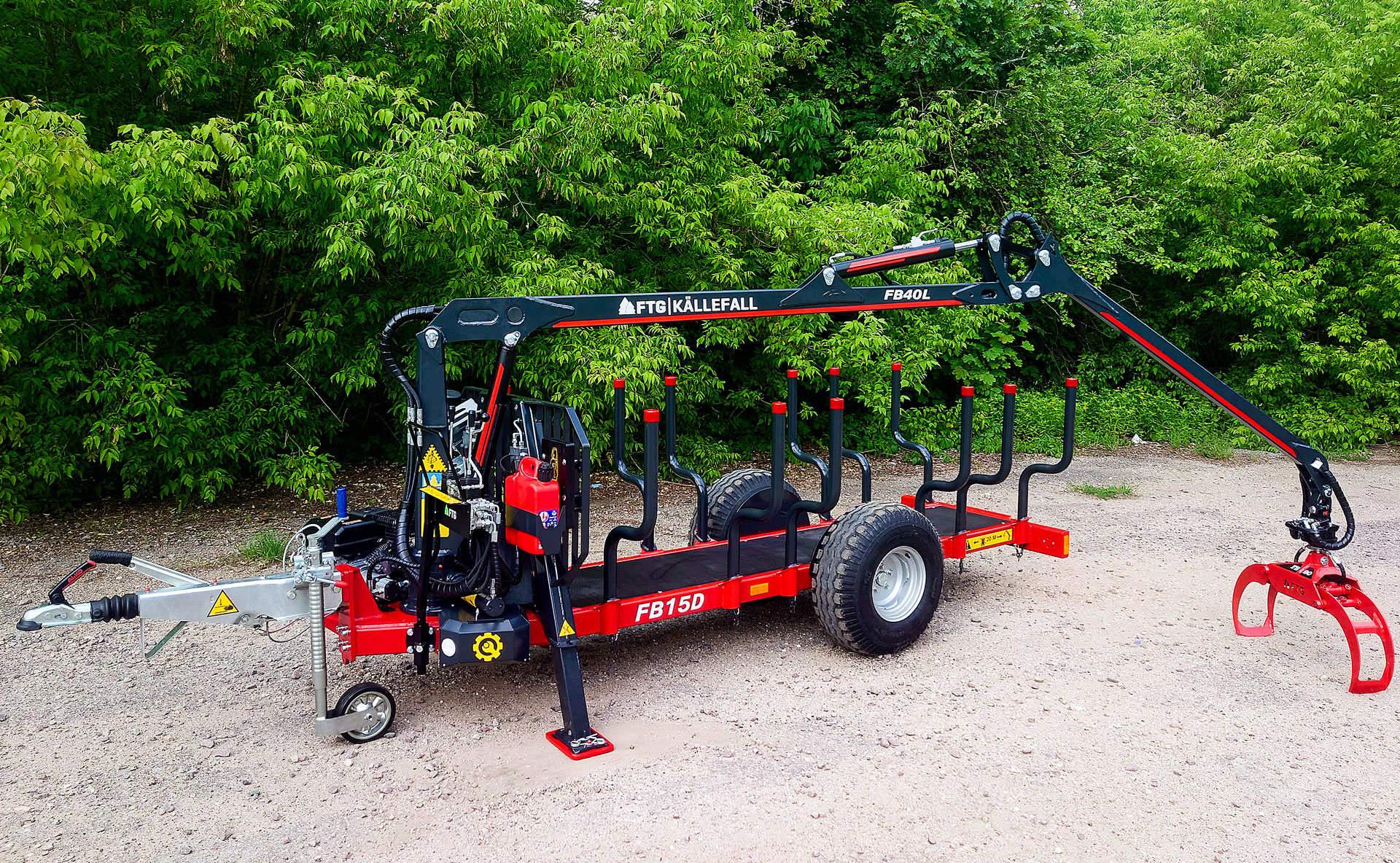 FB15D - New versatile Trailer for smaller tractors and pickup-trucks - FTG
